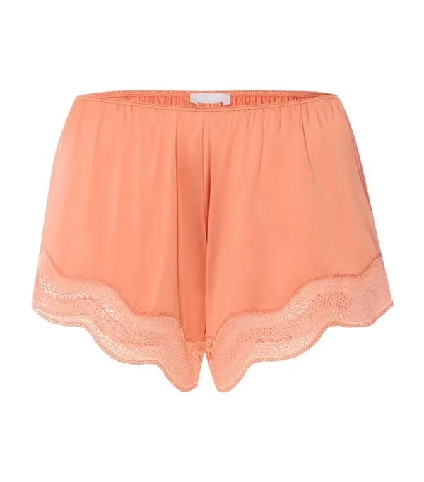 Hanro Cira Pyjama Shorts - Orange