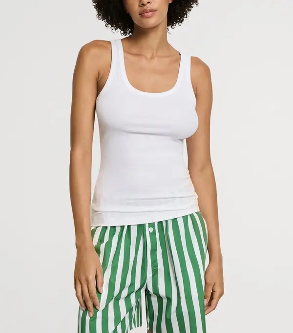 Hanro X Charlotte Adam Stretch-cotton Tank Top