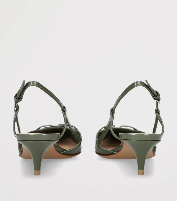 Valentino Garavani Vlogo Slingback Pumps - Grey