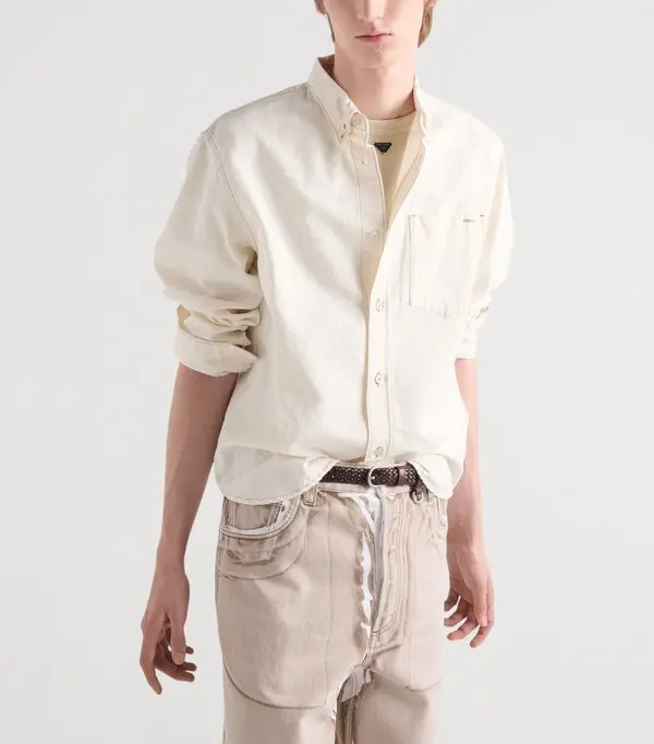 Prada Chambray Button-down Shirt