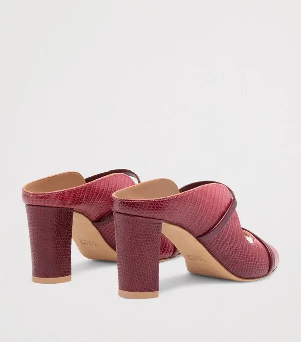 MALONE SOULIERS Embossed Leather Norah Heeled Sandals