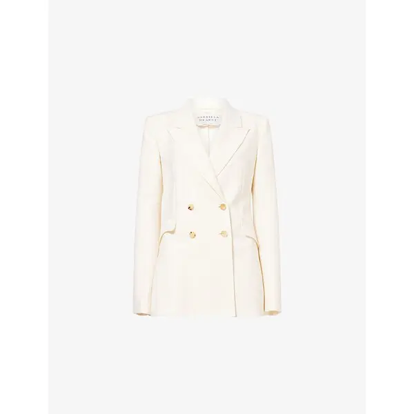 Gabriela Hearst Stephanie Double-breasted Wool Blazer - Ivory