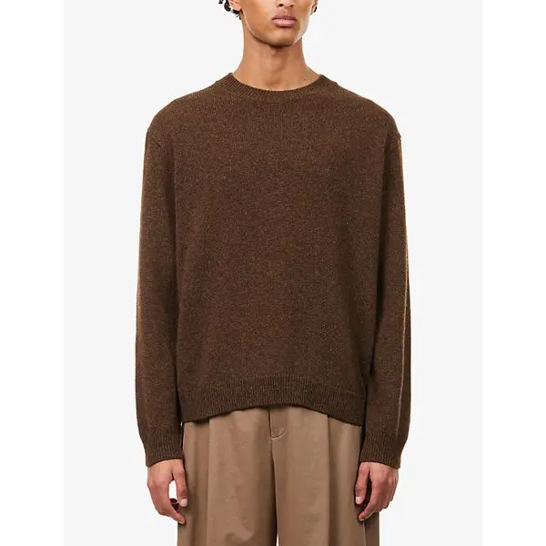 THE ROW Dumbo Crewneck Cashmere Jumper - Brown