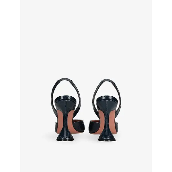 Amina Muaddi Holli 95 Slingback Leather Courts