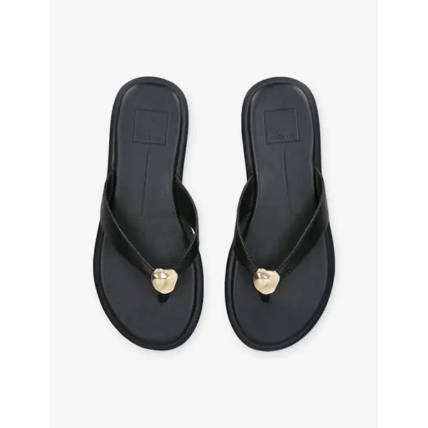 Dolce Vita Jaina Leather Flat Sandals