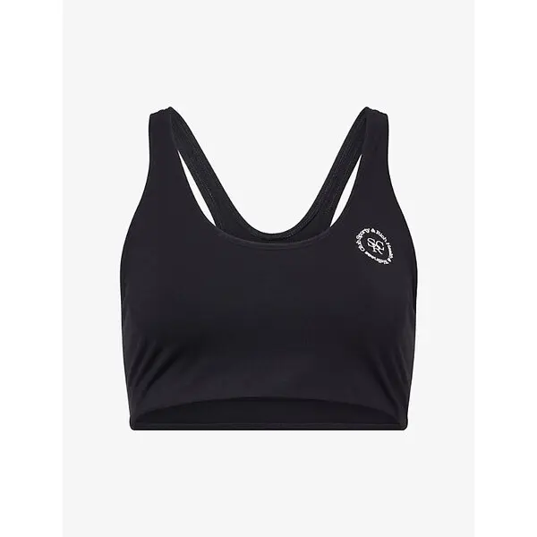 Sporty & Rich Duty Logo-print Sports Bra