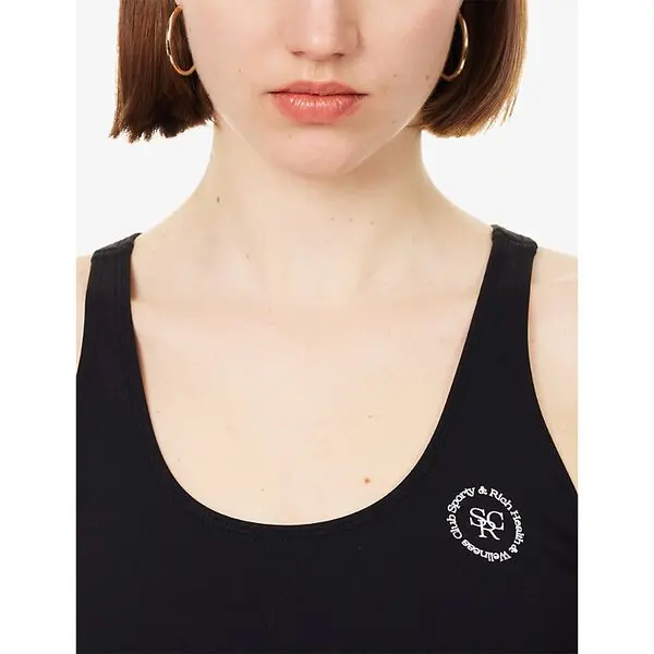 Sporty & Rich Duty Logo-print Sports Bra