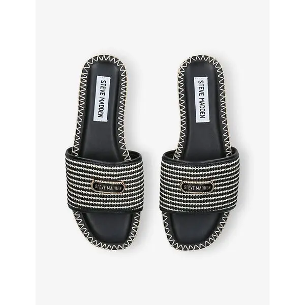 Steve Madden Tropics Raffia Sliders