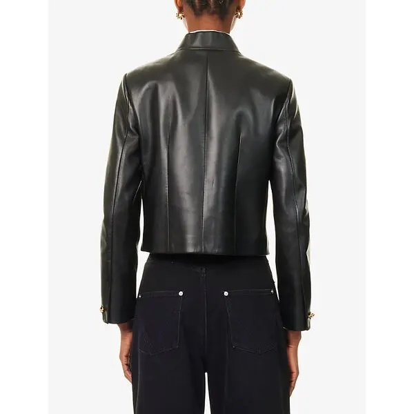 Bottega Veneta Knot Patch-pocket Leather Jacket