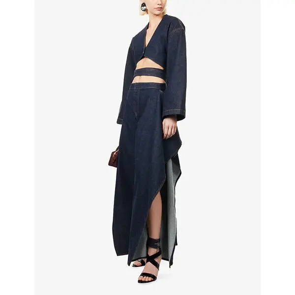 Alaïa Contrast-stitch Denim Jeans