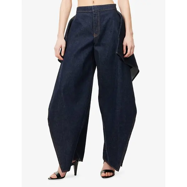 Alaïa Contrast-stitch Denim Jeans