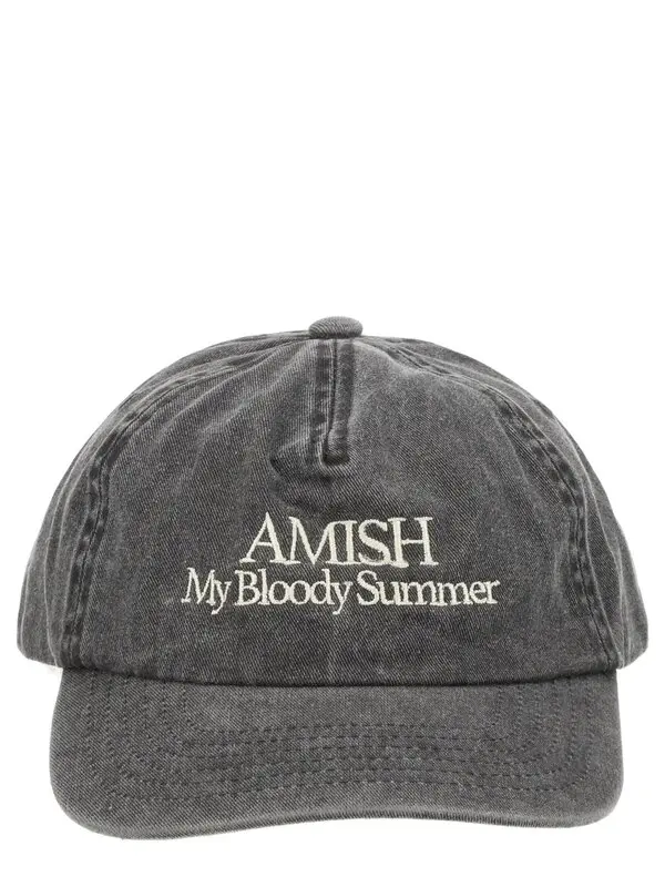 AMISH Embroidered Baseball Cap - Grey