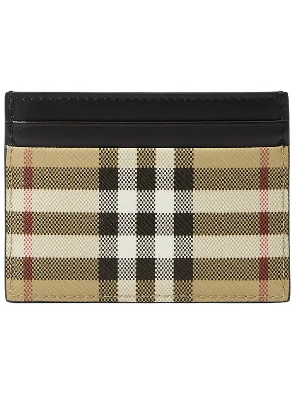 Burberry Card Holder "check - Beige