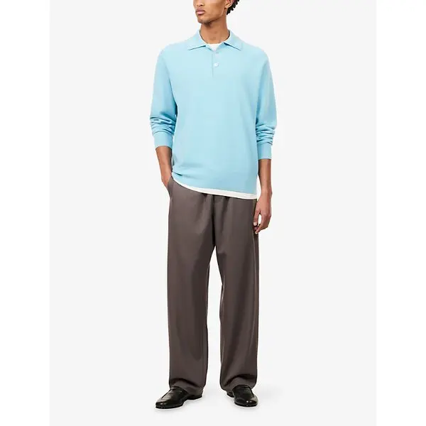 UMIT BENAN Diana Relaxed-fit Cashmere Polo Top