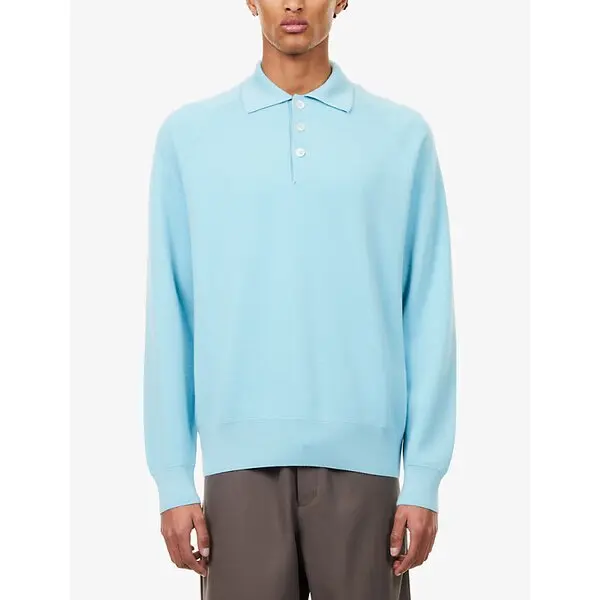 UMIT BENAN Diana Relaxed-fit Cashmere Polo Top