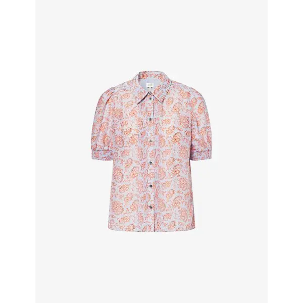 ME+EM Paisley-print Cotton And Silk Shirt