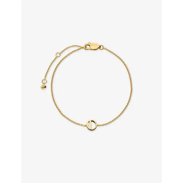 Monica Vinader Initial O 18ct Yellow Vermeil Bracelet - Gold