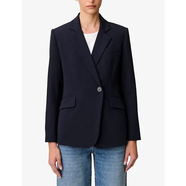 Claudie Pierlot Tailored Lapel-collar Woven Blazer