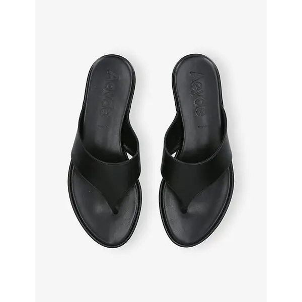 AeydĒ Amaya Leather Sandals - Black
