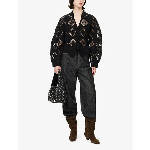 Isabel Marant Étoile Nina Embroidered Cotton And Linen Top