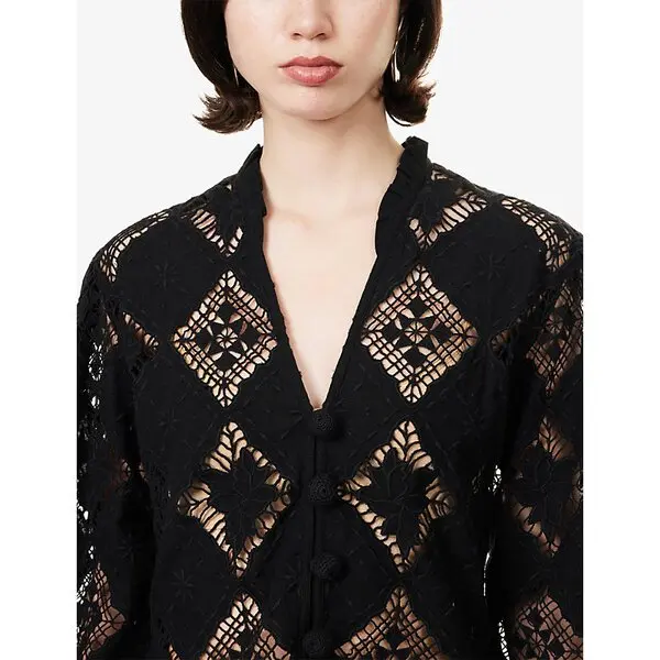 Isabel Marant Étoile Nina Embroidered Cotton And Linen Top