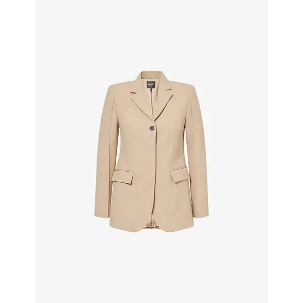 ME+EM Contour Slim-fit Woven Blazer - Sand