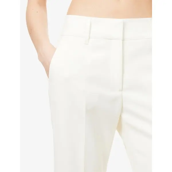 Gabriela Hearst Rhein Flared Wool Trousers - Ivory