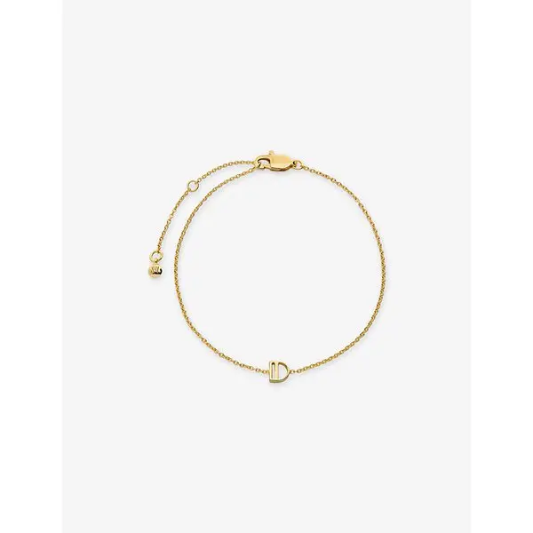 Monica Vinader Initial Chain Bracelet - Gold