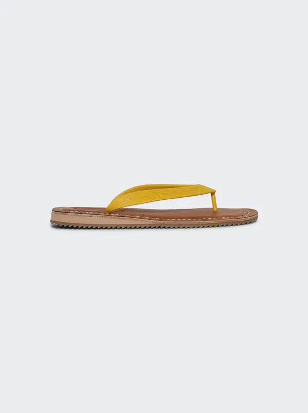 Miu Miu Thong Strap Sandals - Yellow