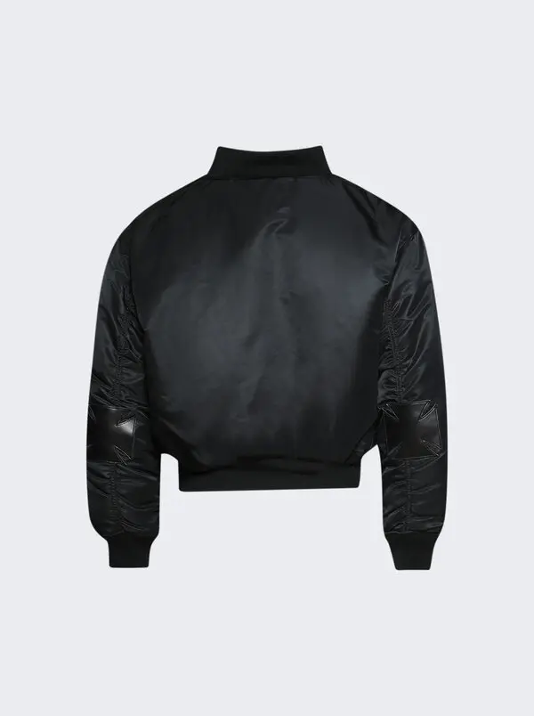 Vetements Leather Crosses Bomber Jacket