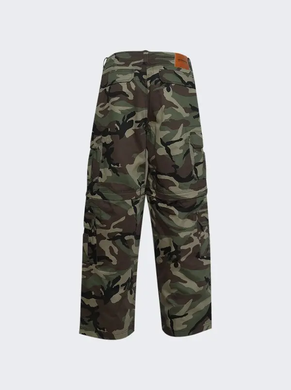 Vetements Transformer Camouflage Cargo Pants In Green | Editorialist