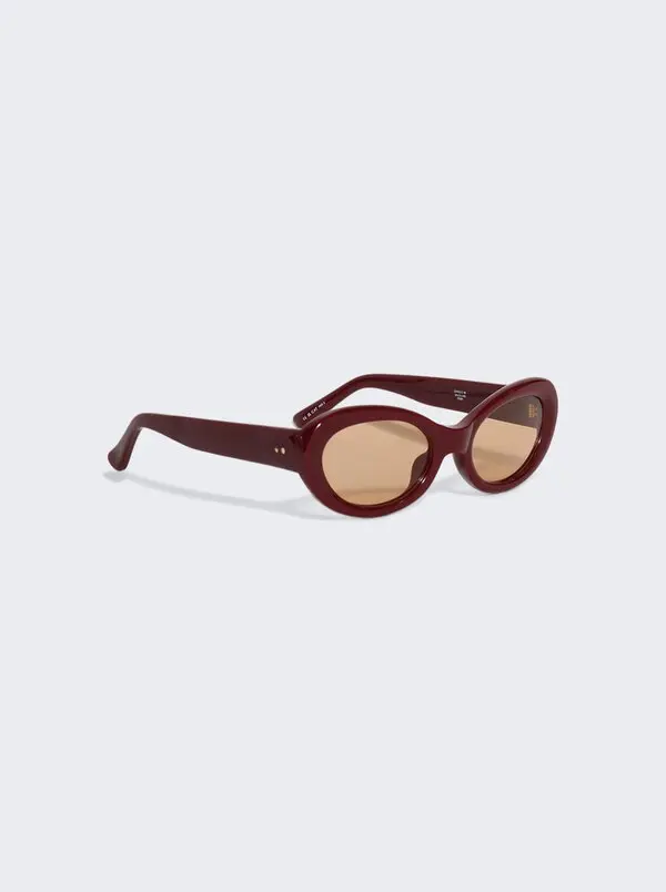 Dries Van Noten Oval Sunglasses - Red