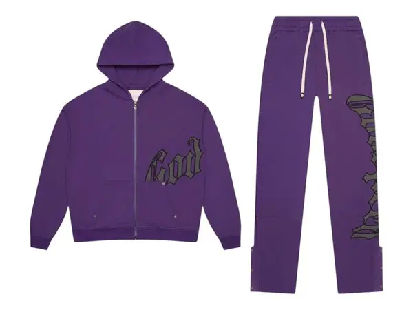 GODSPEED Og Logo Sweatsuit - Purple/grey