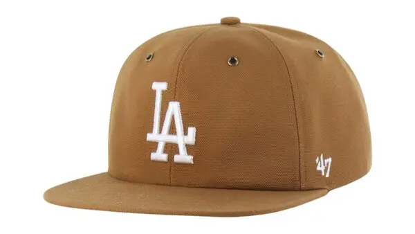 '47 X Carhartt Mlb Los Angeles Dodgers Captain Cap - Brown