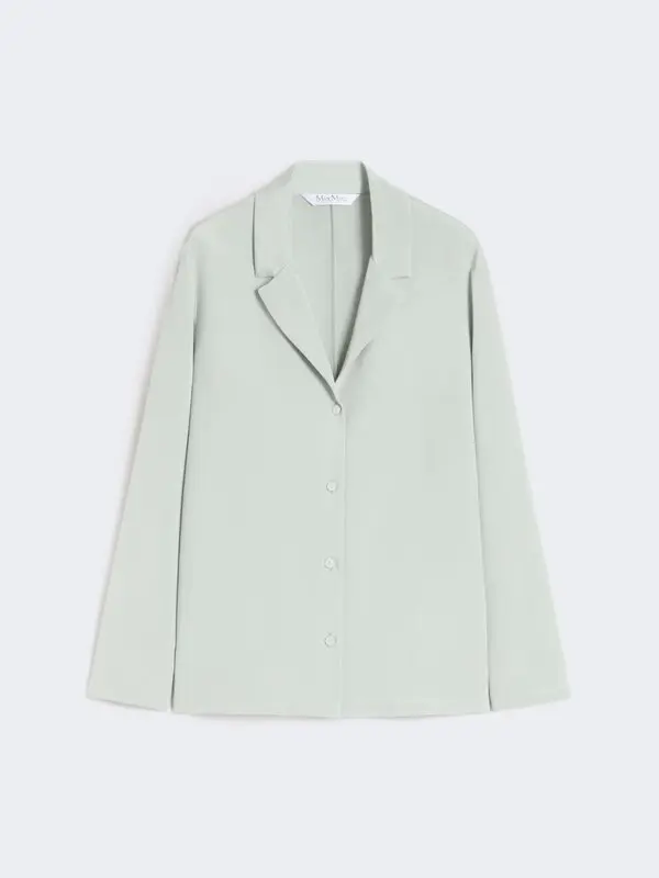 Max Mara Silk Crêpe De Chine Shirt - Pastel Green