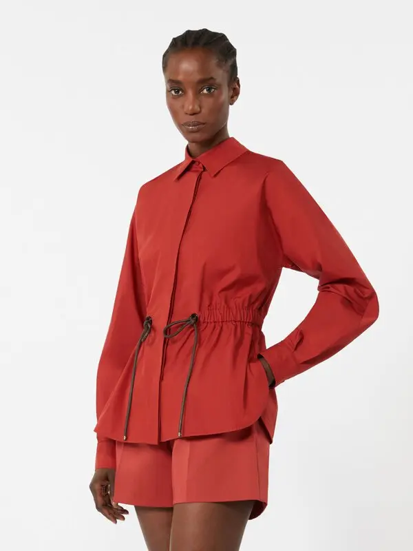 Max Mara Cotton Poplin Shirt - Red