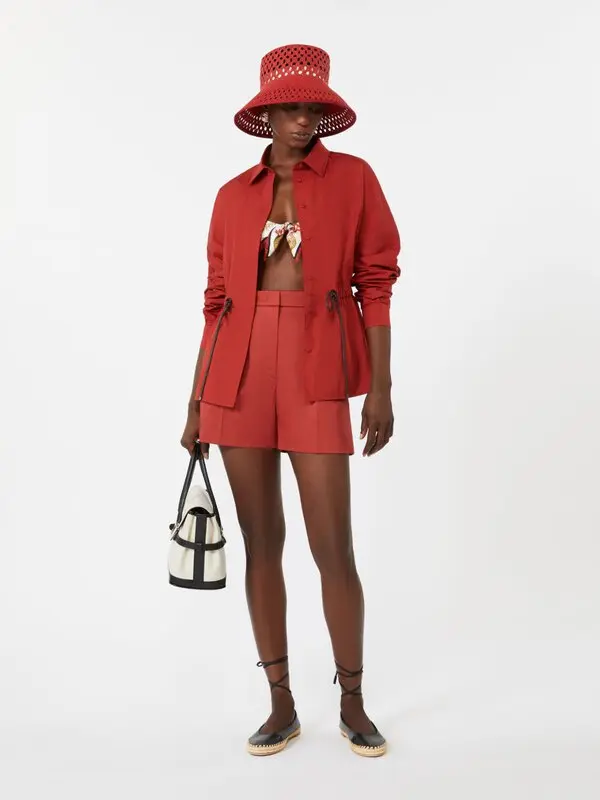 Max Mara Cotton Poplin Shirt - Red