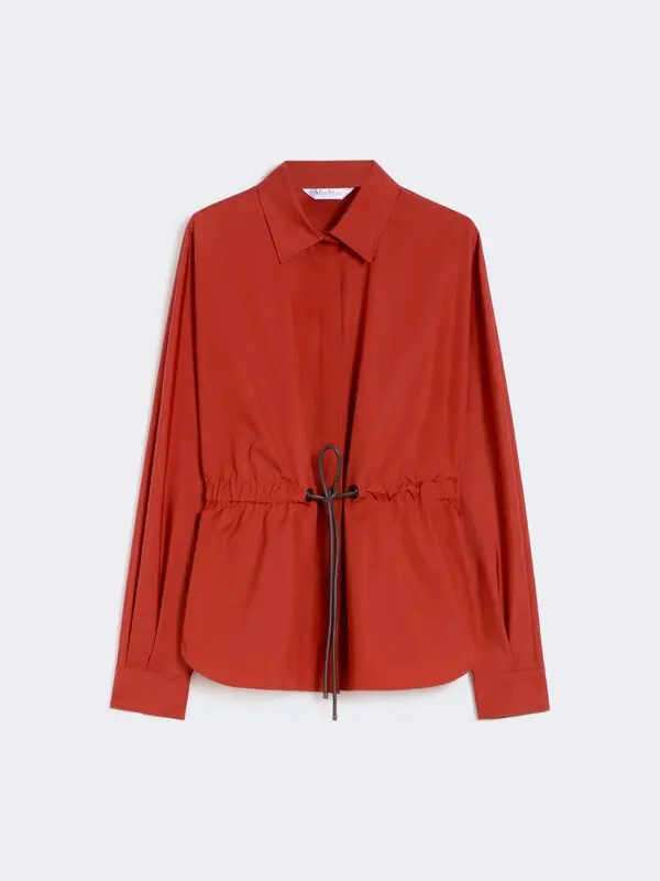 Max Mara Cotton Poplin Shirt - Red