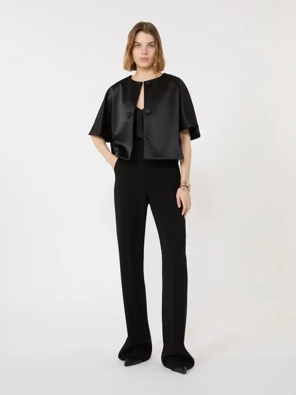 Max Mara Silk Satin Camisole Top - Black