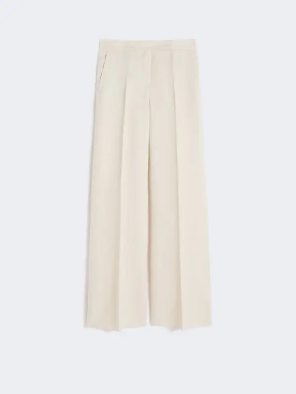 Max Mara Wide-fit Linen Trousers - Beige