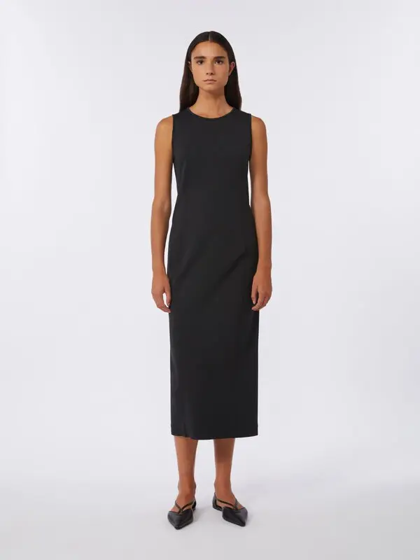 Max Mara Viscose Technical Jersey Midi Dress