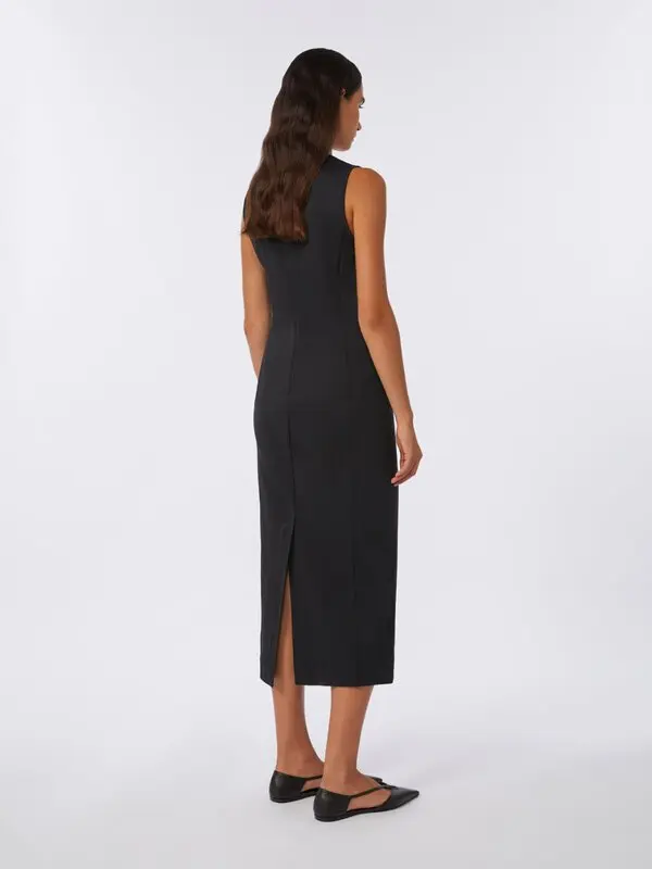 Max Mara Viscose Technical Jersey Midi Dress