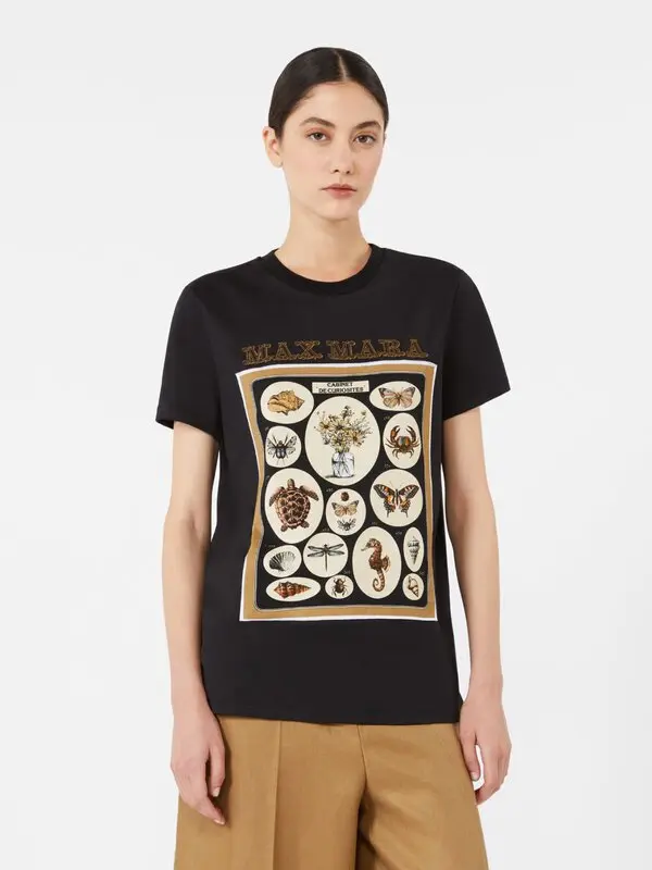 Max Mara Cotton Jersey T-shirt - Black