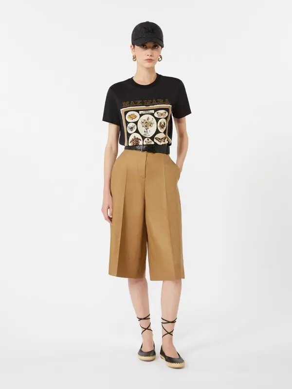 Max Mara Cotton Jersey T-shirt - Black
