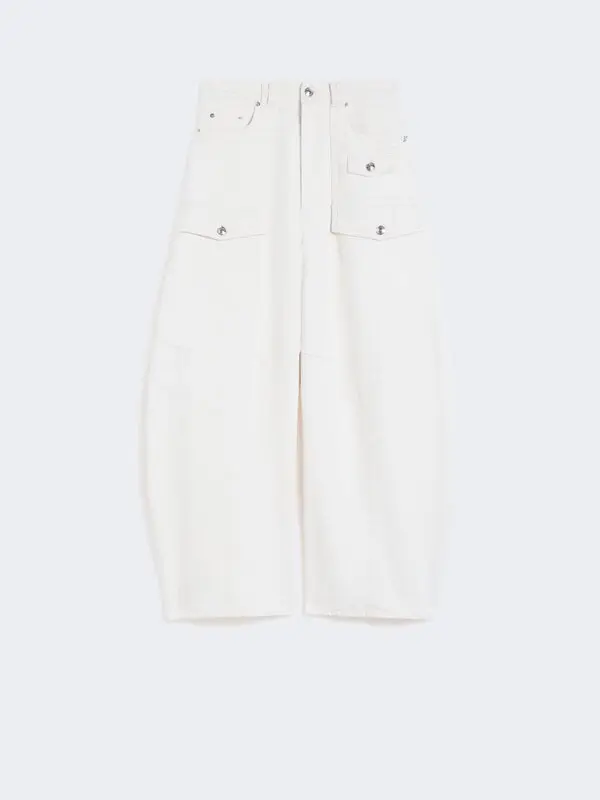 Max Mara Bull Denim Cargo Trousers