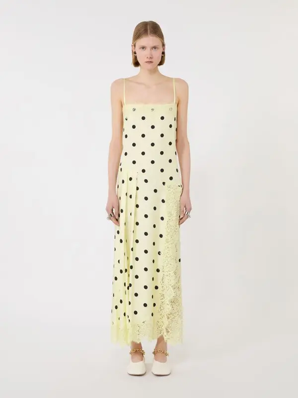 Max Mara Lace-detail Long Dress