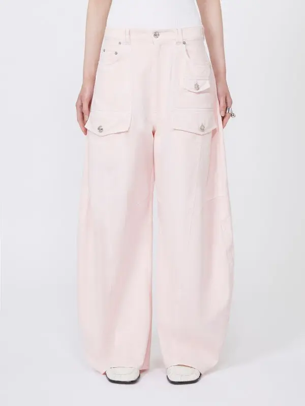Max Mara Bull Denim Cargo Trousers