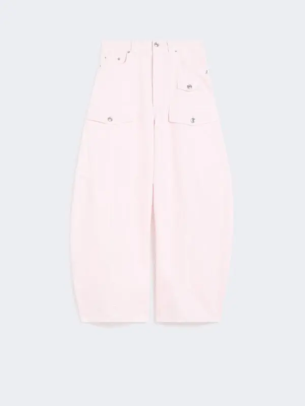 Max Mara Bull Denim Cargo Trousers
