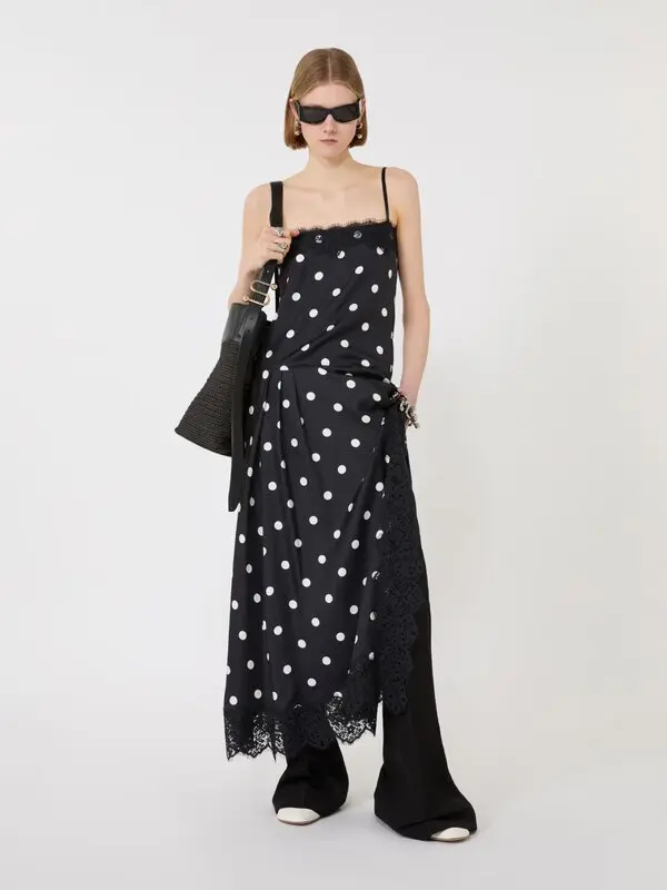 Max Mara Lace-detail Long Dress