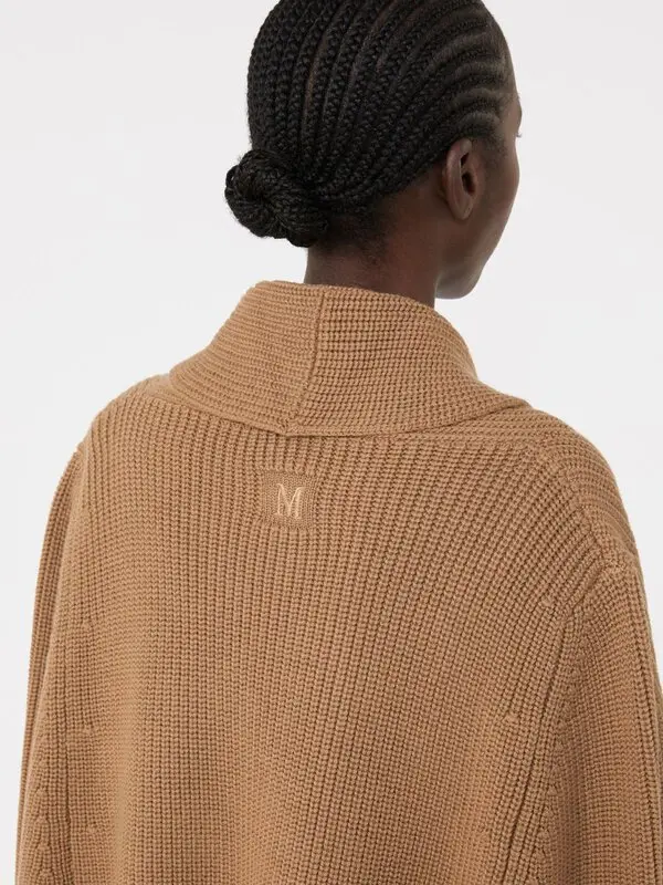 Max Mara Double-breasted Wool Cape - Camel